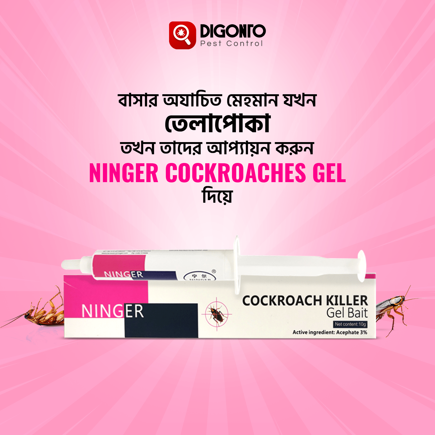 Ninger Cockroaches Gel – Digonto Pest Control